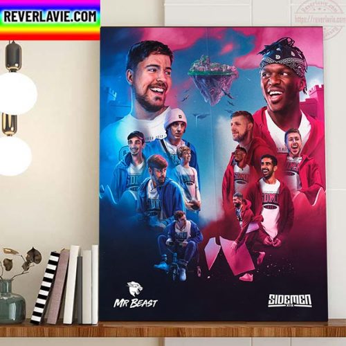 Mr Beast vs Sidemen XIX Home Decor Poster Canvas - REVER LAVIE