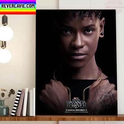 Shuri In Marvel Studios Poster Black Panther Wakanda Forever Home Decor ...