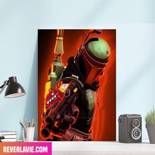 Some Renders Of The Boba Fett Sclupt Star Wars Art Poster - REVER LAVIE