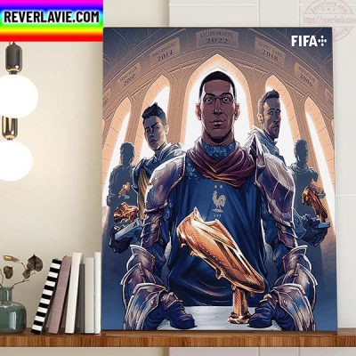 Kylian Mbappe Golden Boot Winner FIFA World Cup Qatar 2022 Home Decor ...