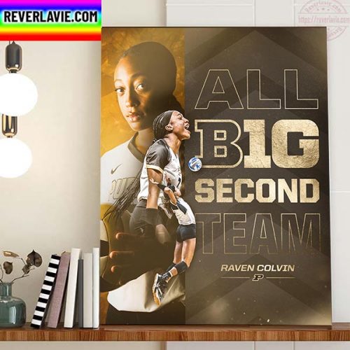 Purdue Volleyball Raven Colvin All Big Second Team Home Decor Poster ...