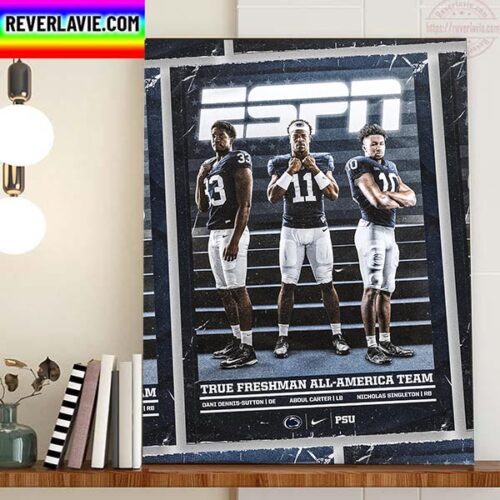 Penn State Football ESPN True Freshman All America Team Home Decor ...