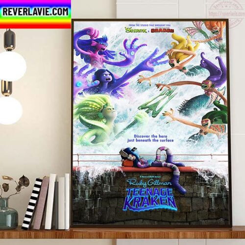 Ruby Gillman Teenage Kraken Official Poster Home Decor Poster Canvas ...