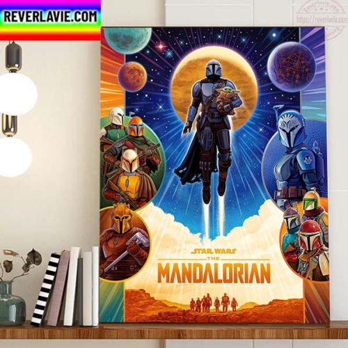 The Mandalorian Official Poster Of Star Wars Home Decor Poster Canvas ...