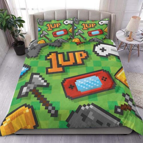 Minecraft Green Gaming King Bedding Set - REVER LAVIE