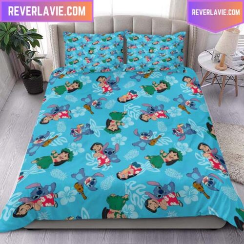 Stitch And Lilo Sing Together Comforter Bedding Set - REVER LAVIE