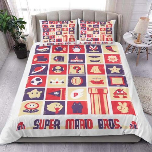 Mario Kart Rainow Road Gaming Comforter Bedding Set - REVER LAVIE