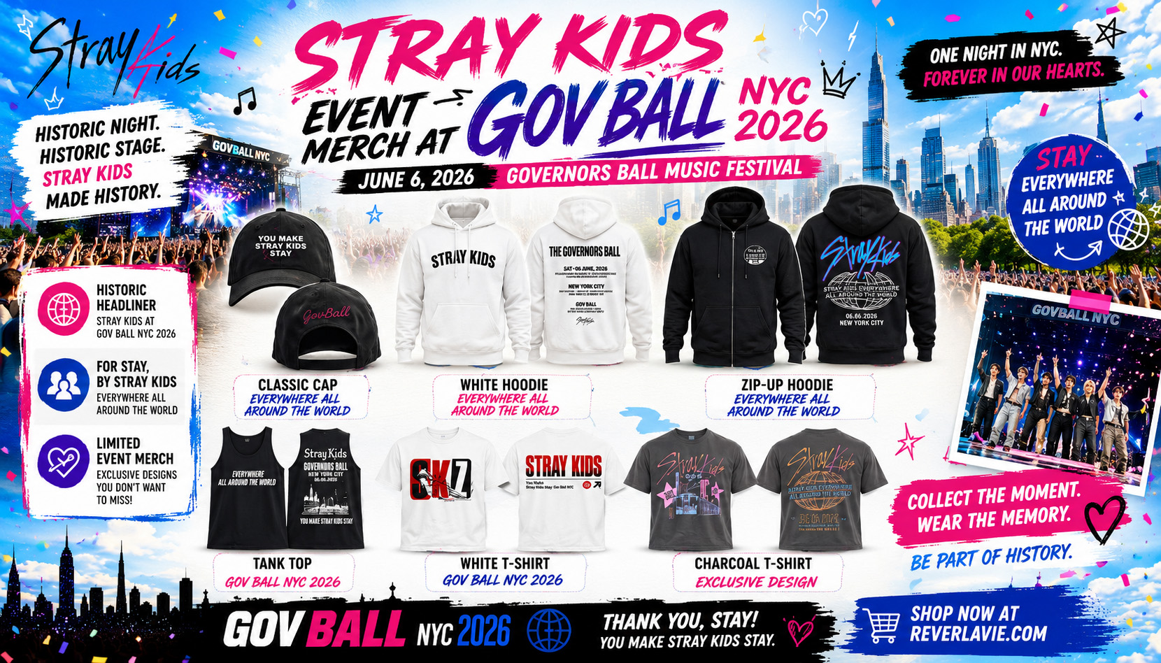 Stray Kids Event Merch at Gov Ball NYC 2026: Celebrating a Historic ...
